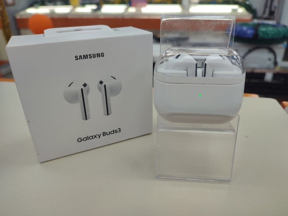 Беспроводные наушники Samsung Galaxy Buds 3, White | Белый, Б/У, Уценка