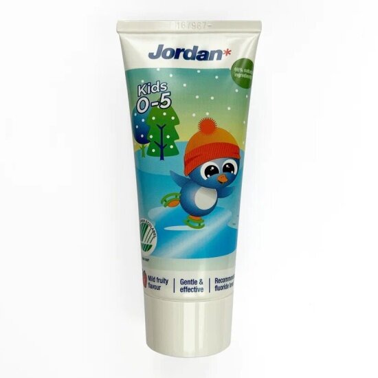 Детская зубная паста Jordan. JORDAN Kids от 0-5 лет, 50 мл