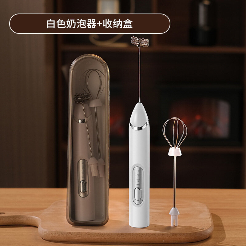 Молочный вспениватель, кофейный мешалка, ручной электрический молочный вспениватель, кремер, палка для смешивания молочного порошка, беспроводной, кросс-бордерный завод