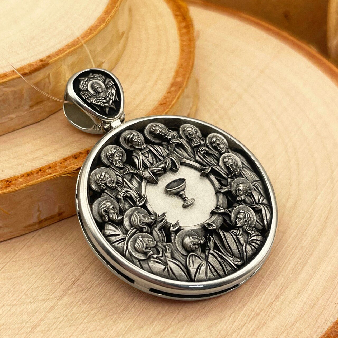 Подвеска, серебро, 925 проба, оксидирование, чернение