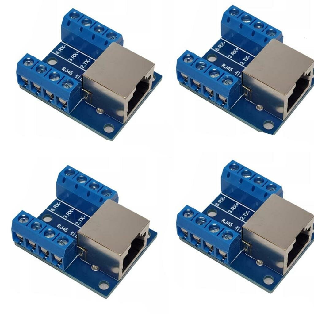 Плата Ethernet RS485/RS422, разъем RJ45 6Pin, 8 терминалов