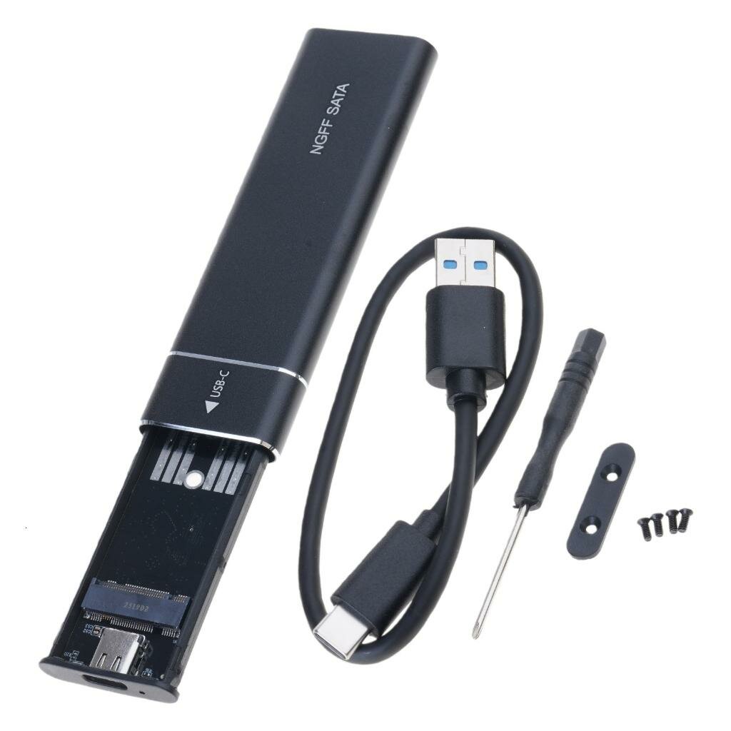 Корпус M.2 NVMe USB-C 10 Гбит/с, Протокол SATA
