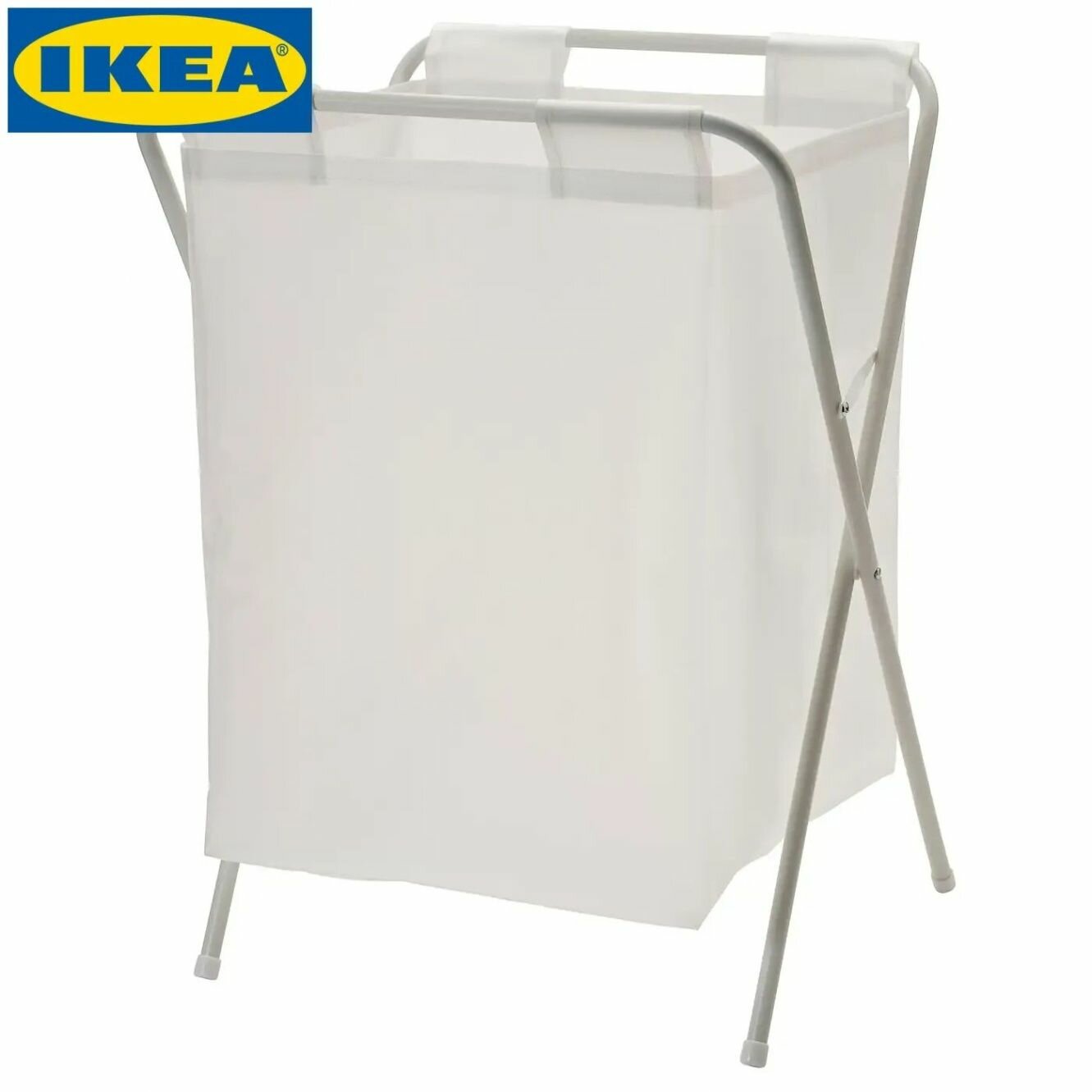 10553608 JALL мешок для белья с подставкой IKEA, белый 50 л (10553608)