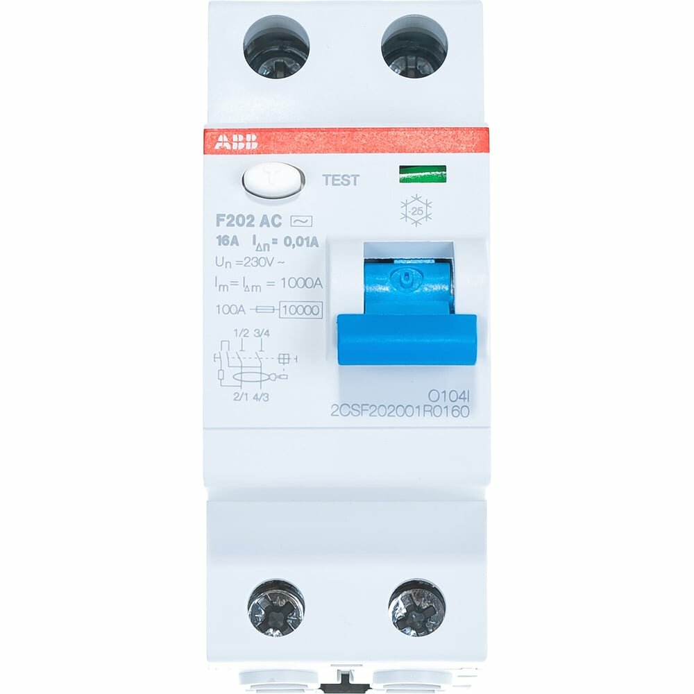 Выключатель дифференциального тока ABB F202