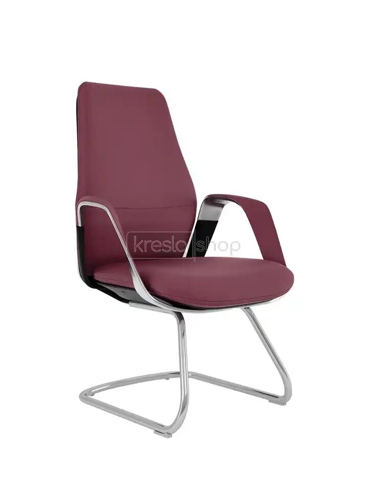 Конференц-кресло Directoria&Moder гермес CF бордовая кожа