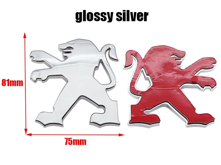 1 шт. старый Peugeot 3D ABS задний логотип автомобиля, задний бампер, задняя дверь, багажник, наклейка, задняя эмблема автомобиля, наклейка, аксессуары для стайлинга