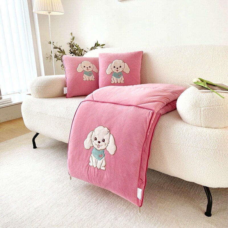 Высококачественная полная детская флисовая подушка-одеяло двойного назначения, высококачественная автомобильная подушка для сна, маленькое одеяло оптом, оптовая продажа одной штуки