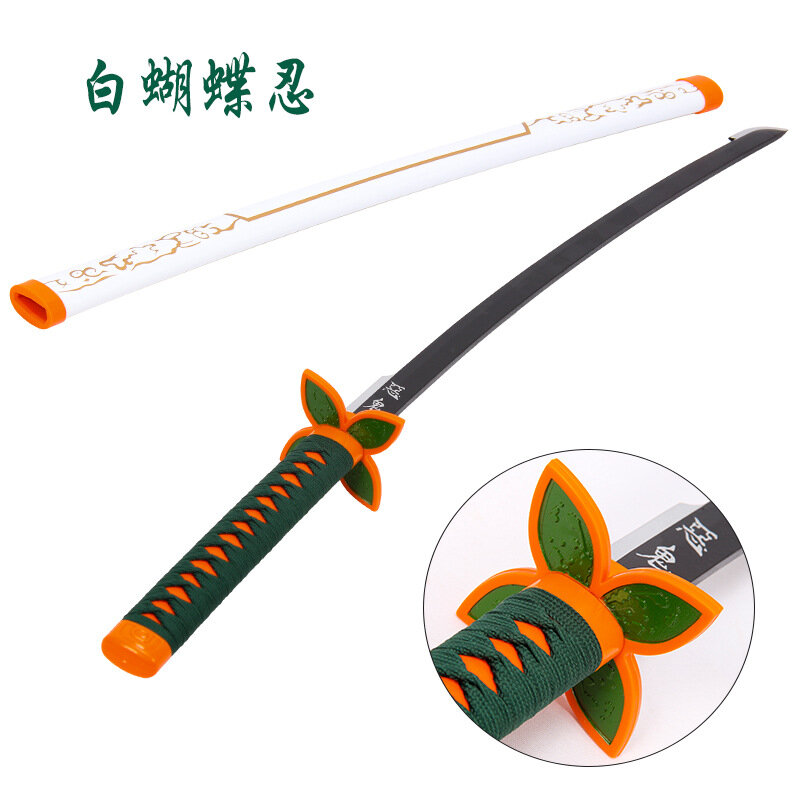 Меч для косплея Demon Slayer, оружие Камадо Танджиро, Зеницу, Иноске, бабочка, ниндзя, детский бамбуковый деревянный неострый меч