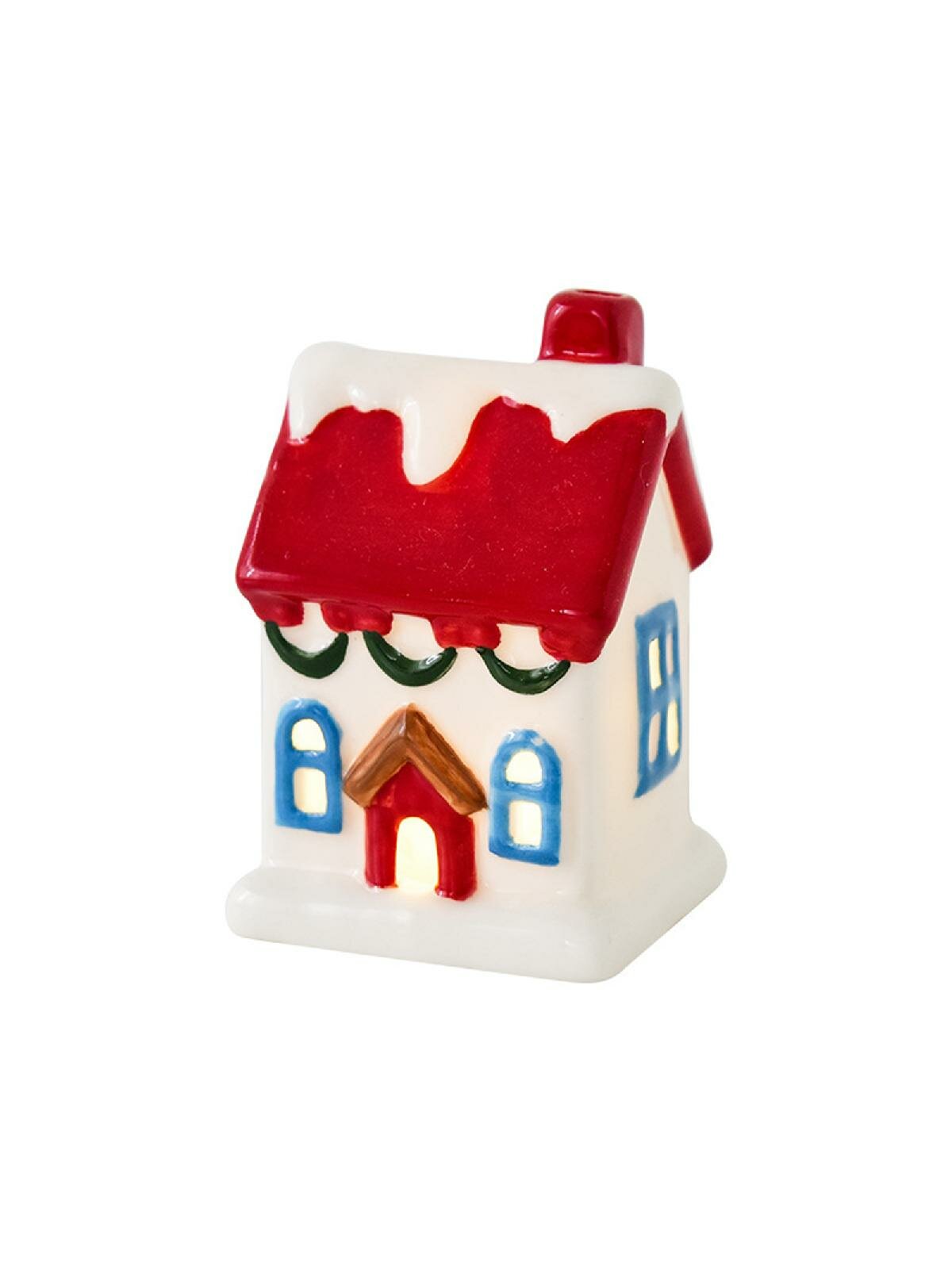 Фестивальный керамический Деревенский дом Сезонные коллекционные украшения