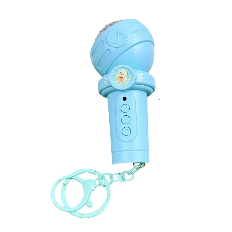 Детский портативный диктофон в форме микрофона, Зеленый