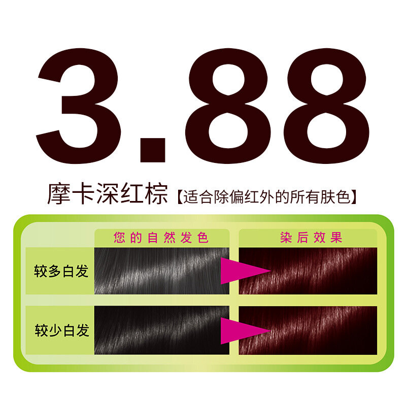 Краска для волос Schwarzkopf Yiran черно-коричневая с растительными экстрактами, покрывает седые волосы, кашемировый жир, темно-коричневая самокраска