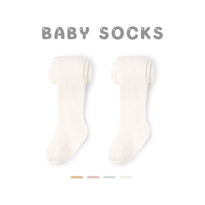 Леггинсы для девочек, большие PP, новорожденные колготки, весна-осень, однотонные, колготки с ножками для девочек, из чесаного хлопка