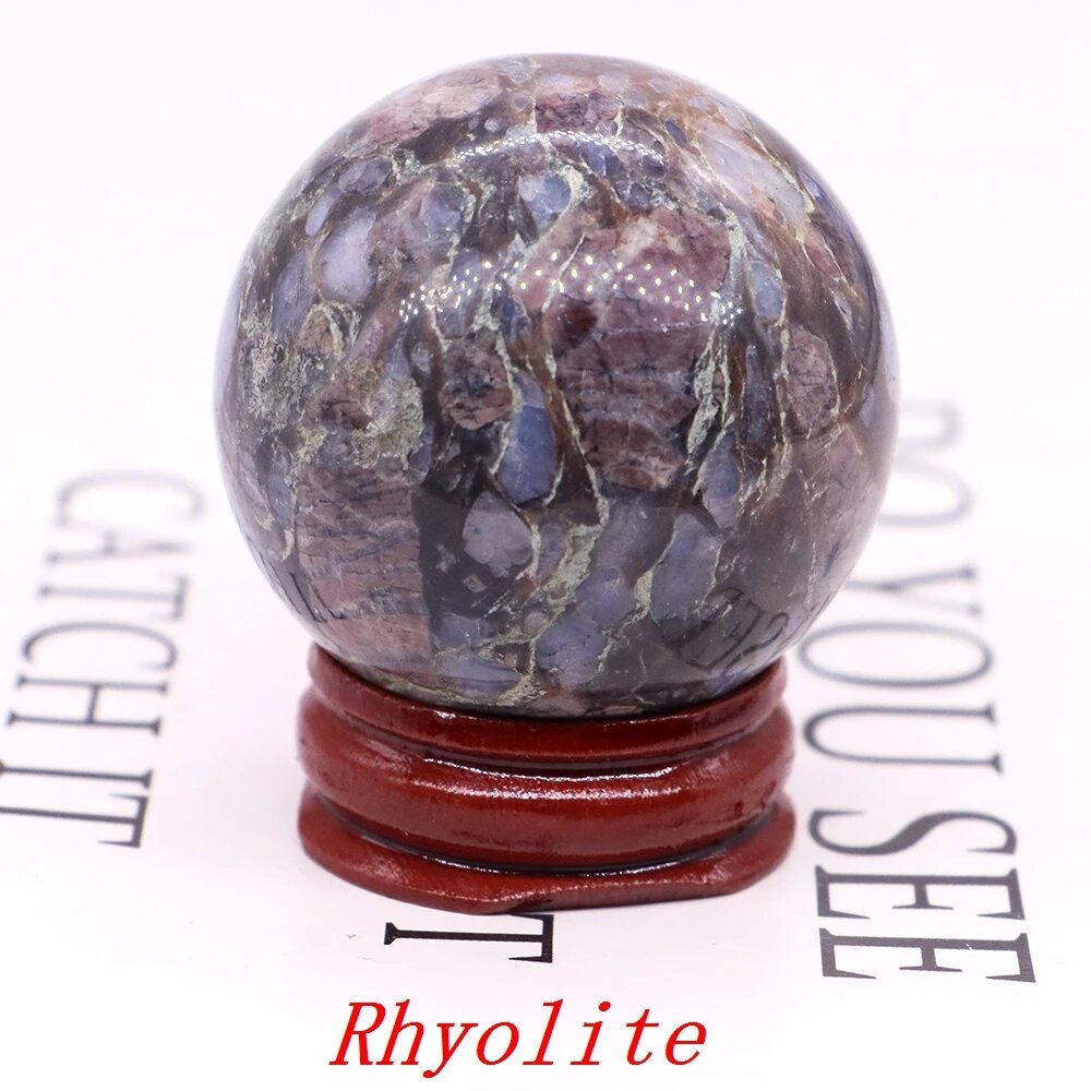 Натуральный кварцевый камень, аметист, 40 мм Фиолетовый, 1pcs, Rhyolite