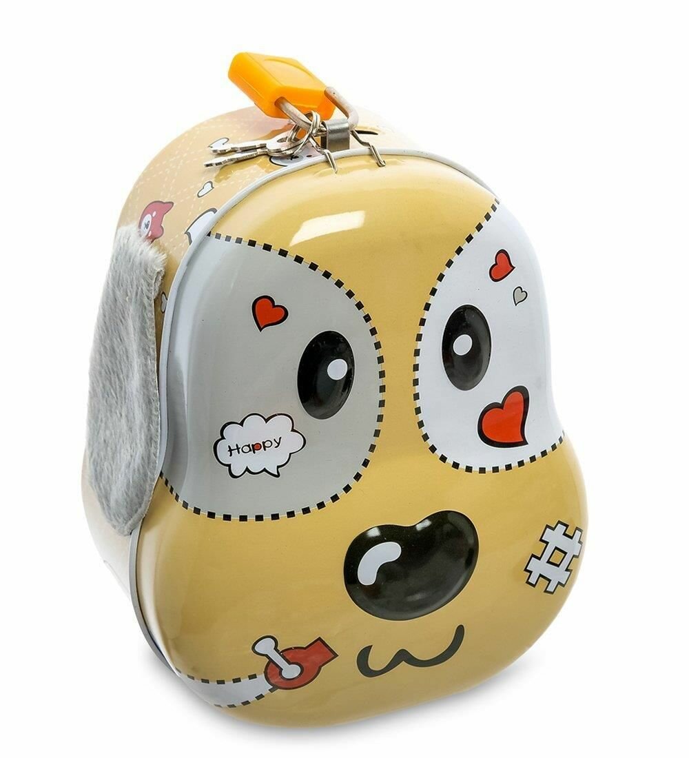 Металлическая копилка Собака A2132188 разностор, Металл