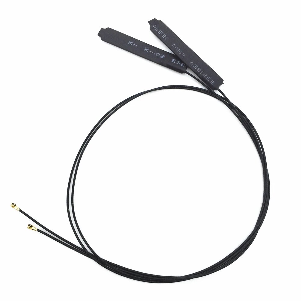 Внутренние антенны MHF4 2 шт, 40 см, 2.4/5G, для карт DW1560, DW1830, BCM94360NG, Intel AX210, AX200