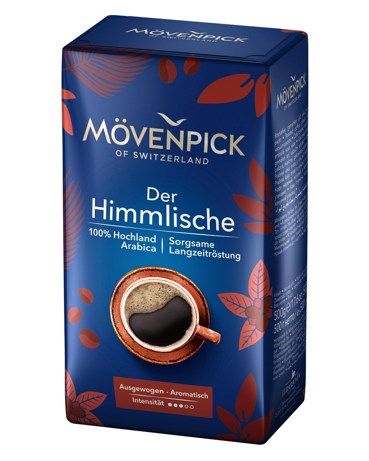 Кофе MOVENPICK der Himmlische молотый, натуральный, 0,5 кг - 1 штука