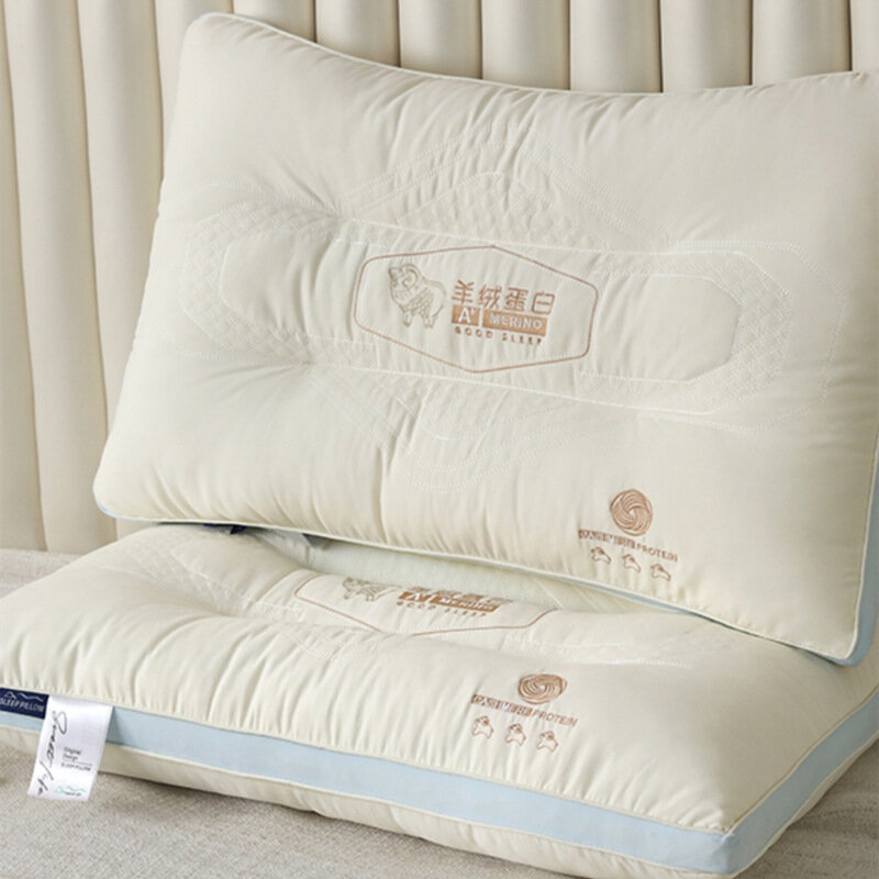 Наполнитель для подушки для домашнего использования, одиночная подушка для женщин, поддержка шеи для взрослых, помощь для глубокого сна, специальная наволочка, пара подушек для здоровья
