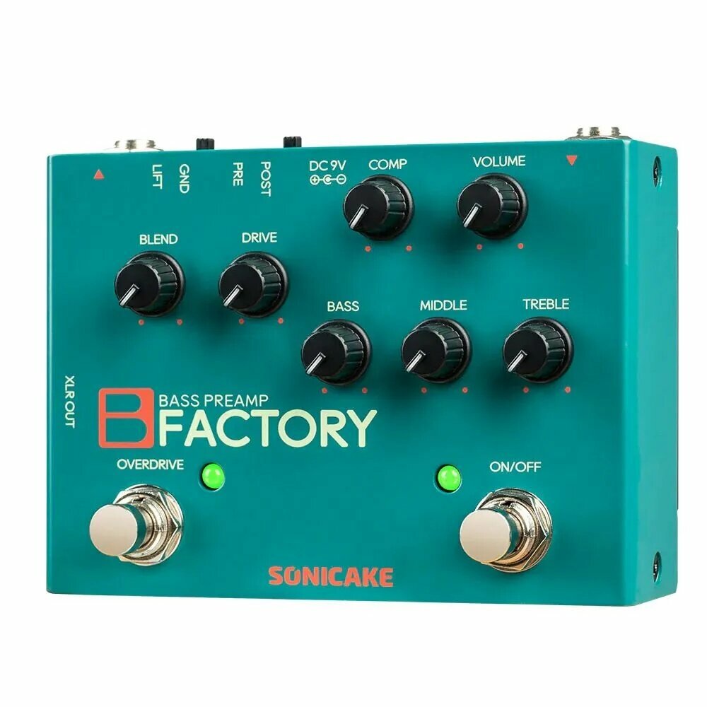 Процессор эффектов SONICAKE B Factory, Аналоговый предусилитель, комп и овердрайв