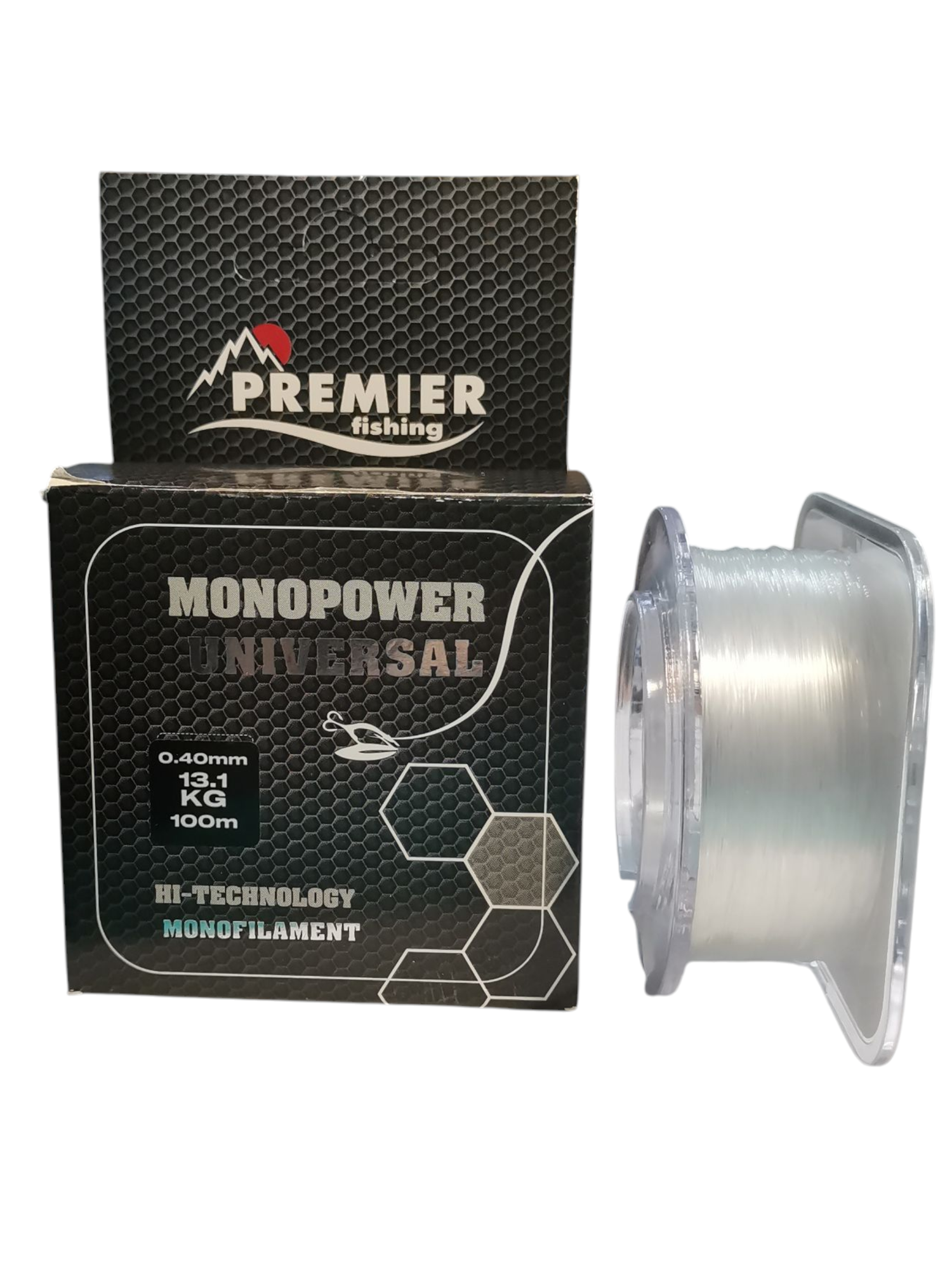 Леска MONOPOWER UNIVERSAL 0,40mm/100m Clear Nylon (PR-MU-T-040-100) Premier Fishing