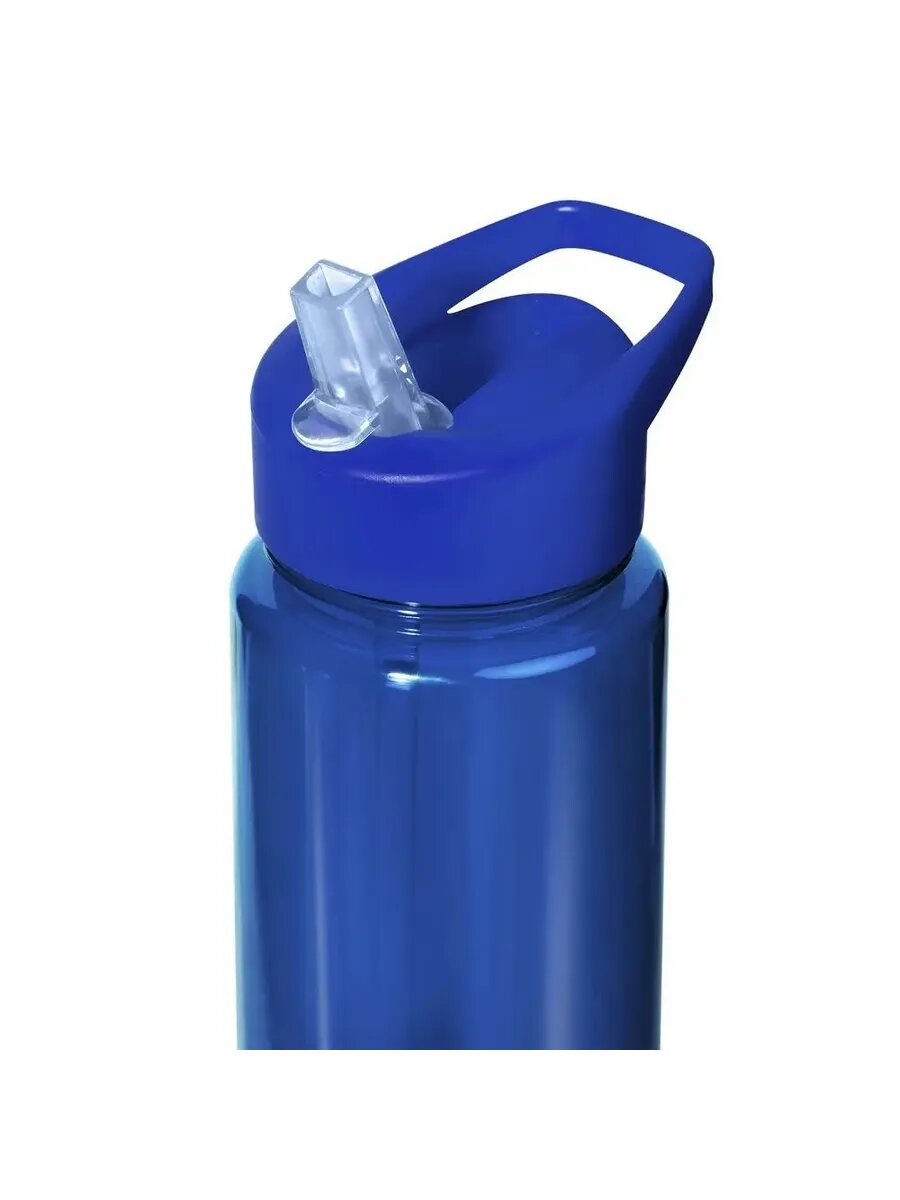 Практичная синяя бутылка для воды с носиком