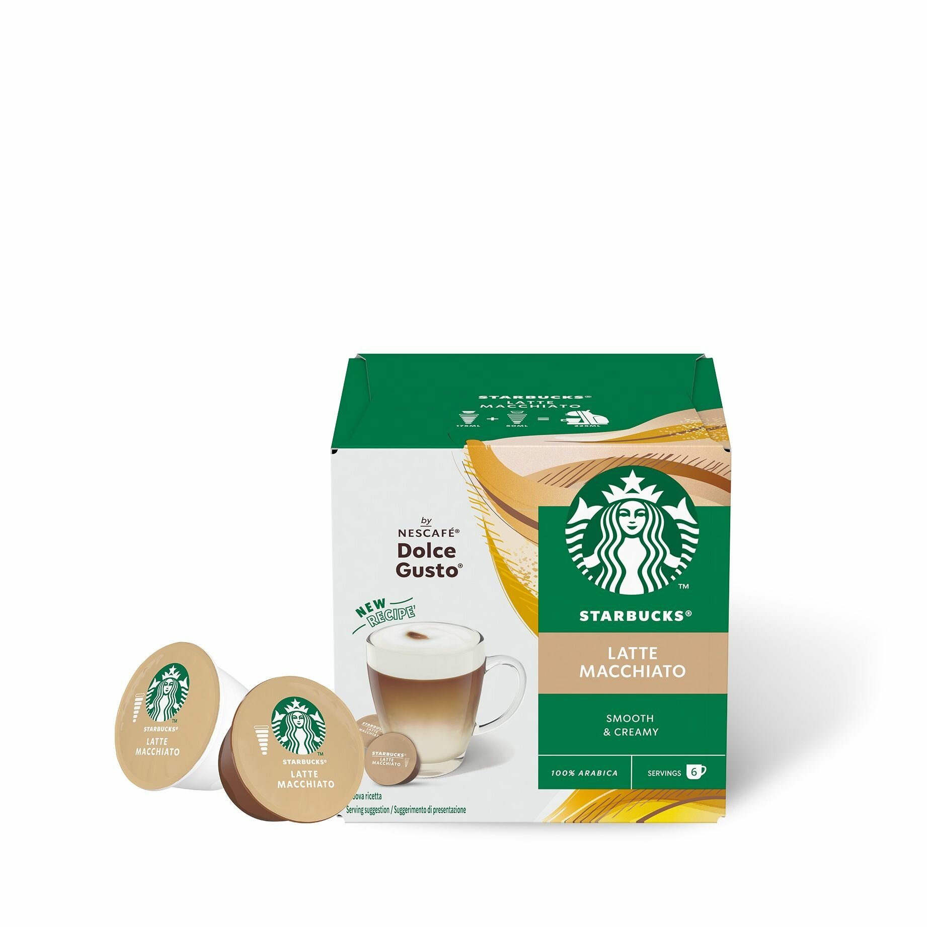 Кофе-капсулы Dolce Gusto Starbucks Latte Macchiato (6+6)