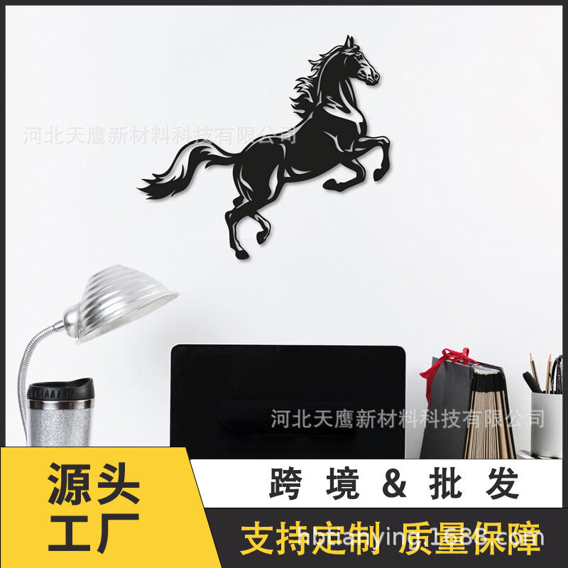 Настенное украшение из фетра с тематикой лошадей, украшение для входа в гостиную в деревенском стиле, подвеска с