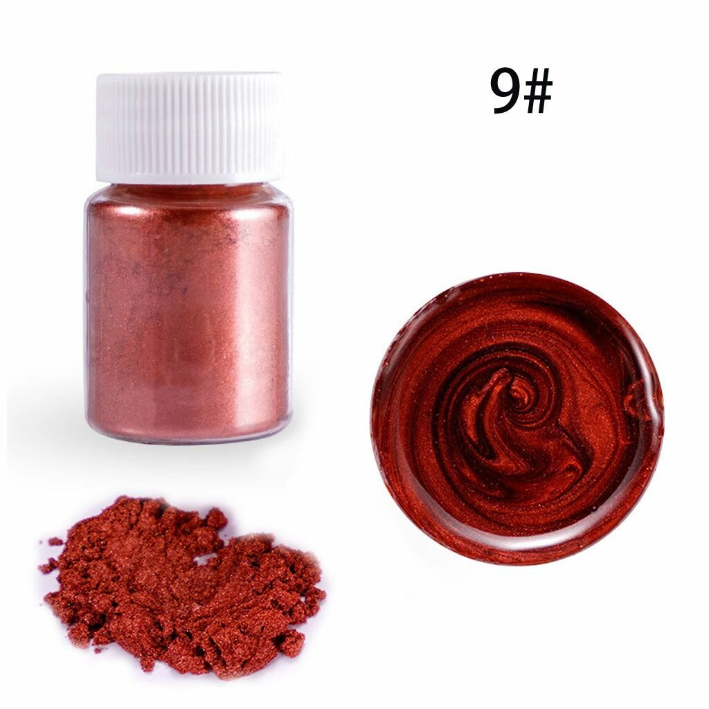 Пигмент порошка слюды для косметической смолы с гвоздью с перламушным жемчужным ластером, Вино красное