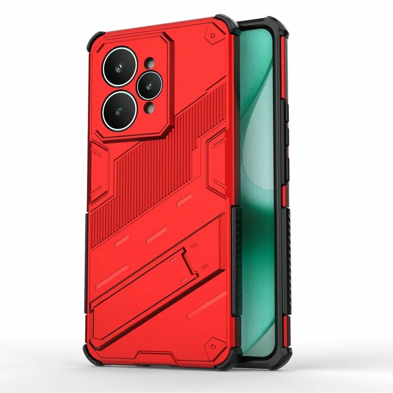 Чехол для Realme 15 5G Realme 15 5G, чехол в стиле панк, прочный бампер, защитные чехлы для телефонов Realme 15 5G Funda Red