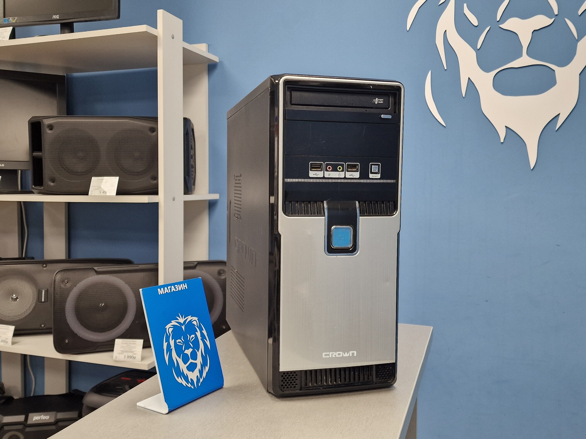 Системный блок Crown Pentium G2130/4/128ssd/Nvidia GeForce GT 640