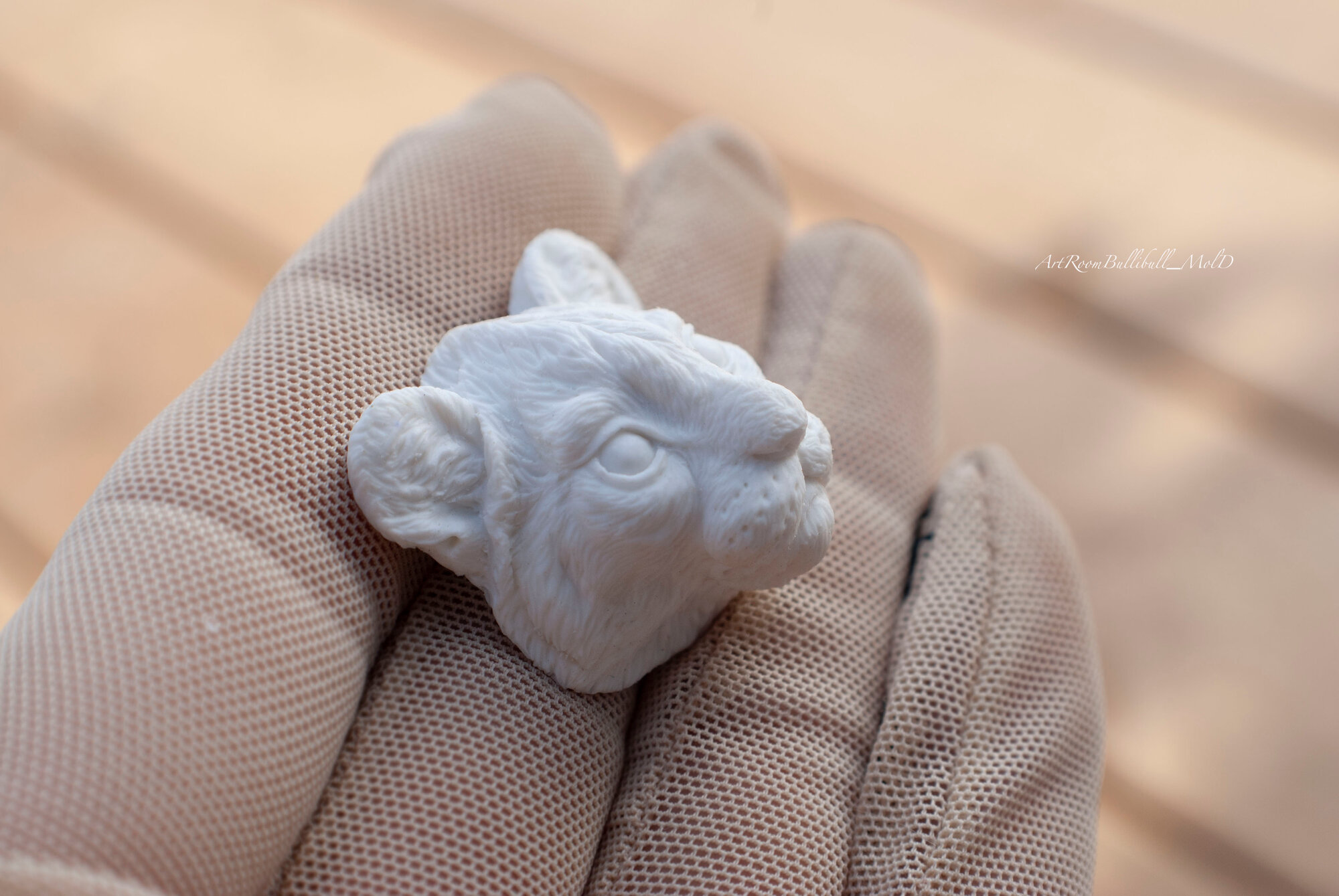 Авторский силиконовый молд Тигренок (мини) — форма для эпоксидной смолы, гипса, мыла, полимерной глины