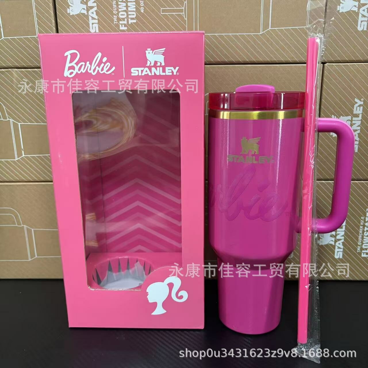 Горячая продажа: автомобильная кружка Stanley Floral Series 40 унций, 304 нержавеющая сталь, с ручкой, термоизолированная кружка