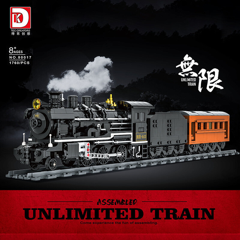 DEKE 80015 Лидер Номер Поезд Детские Мелкие Строительные Блоки Поезд Игрушки для Мальчиков Образовательные Игрушки Кросс-Бордер