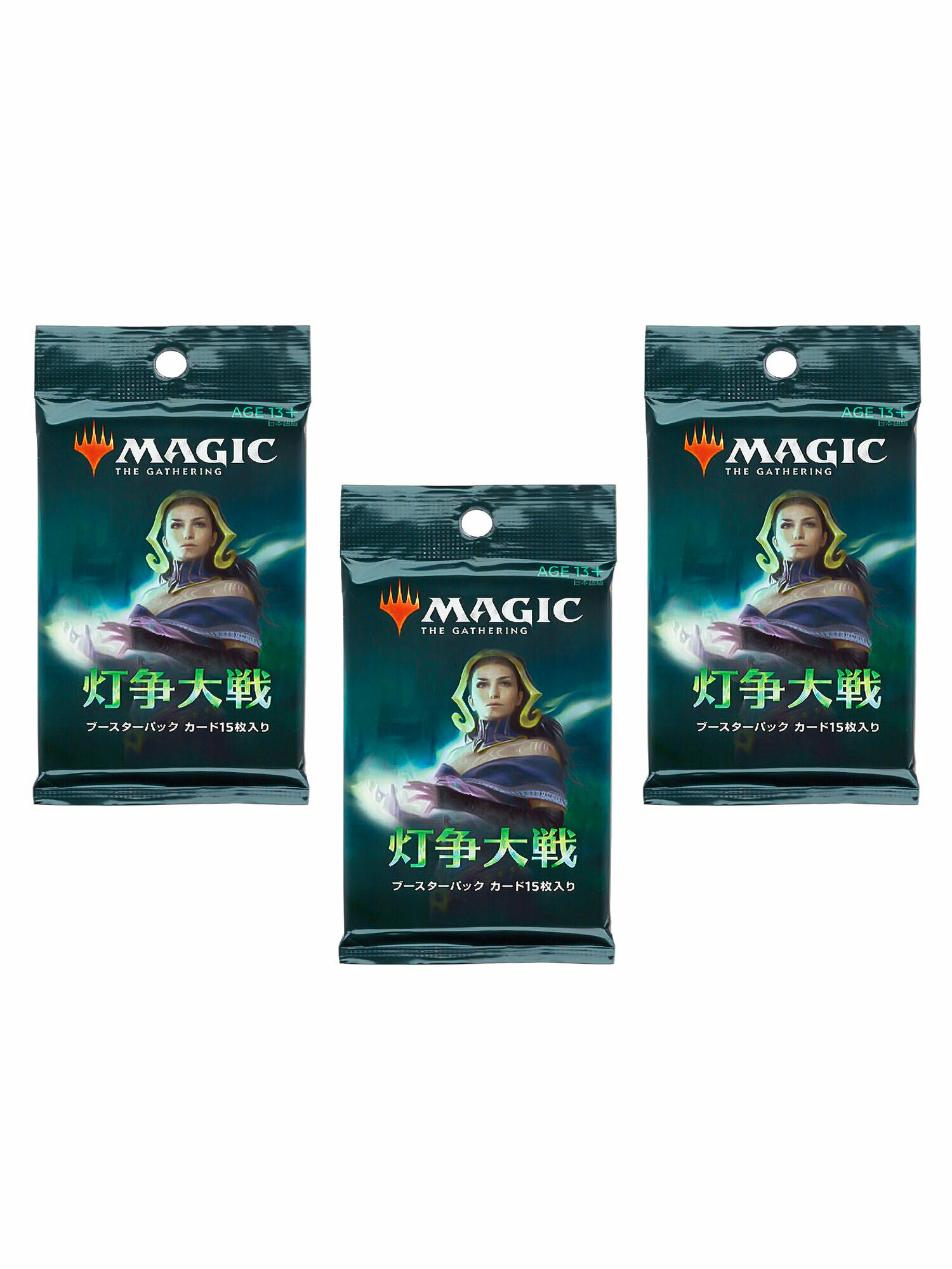 Magic The Gathering: 3 бустера MTG издания Война Искры на японском