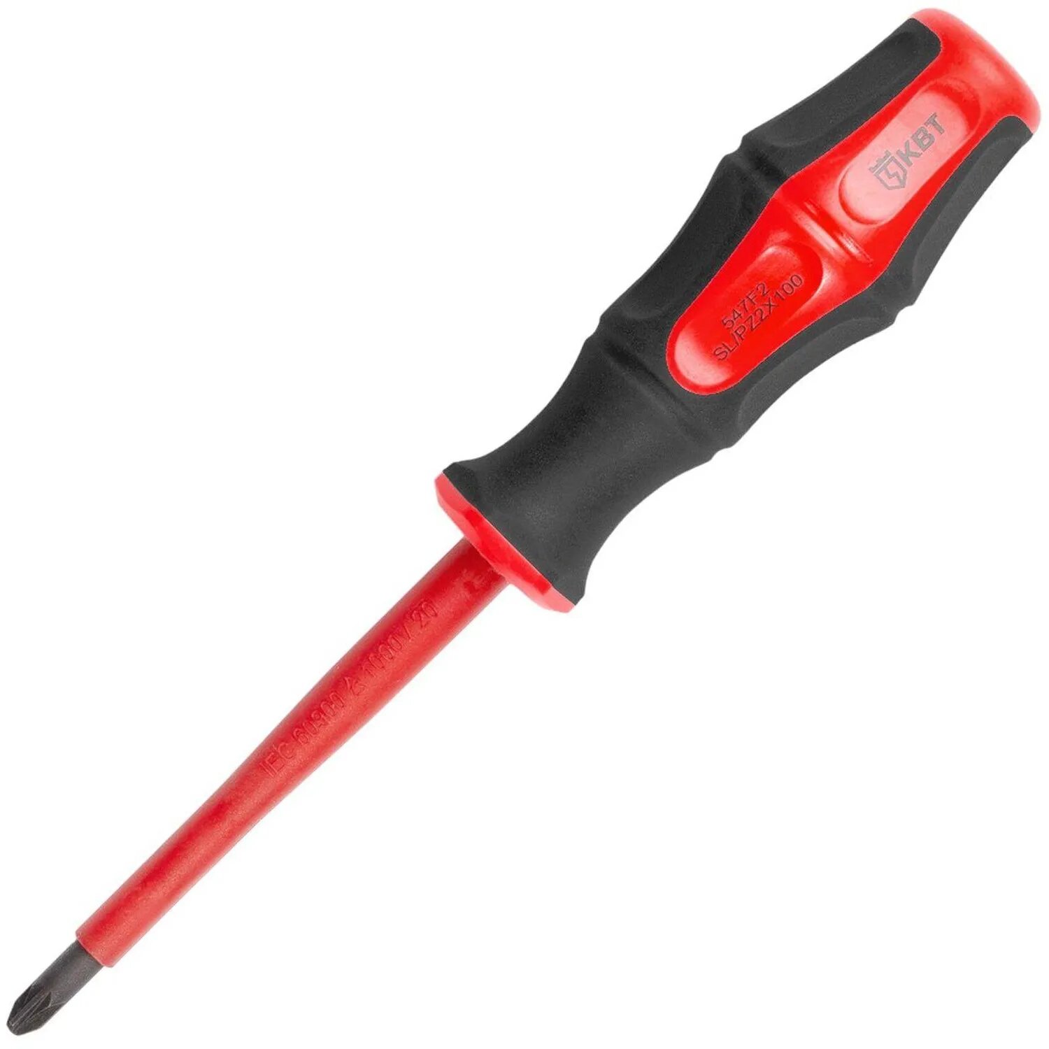 Отвертка диэлектрическая PZ/FL2x100 серия профи (КВТ) 79779