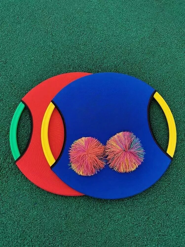 Нейродиск с мячом, включая 2 ракетки и 2 мяча, для спортивных игр на открытом воздухе для детей