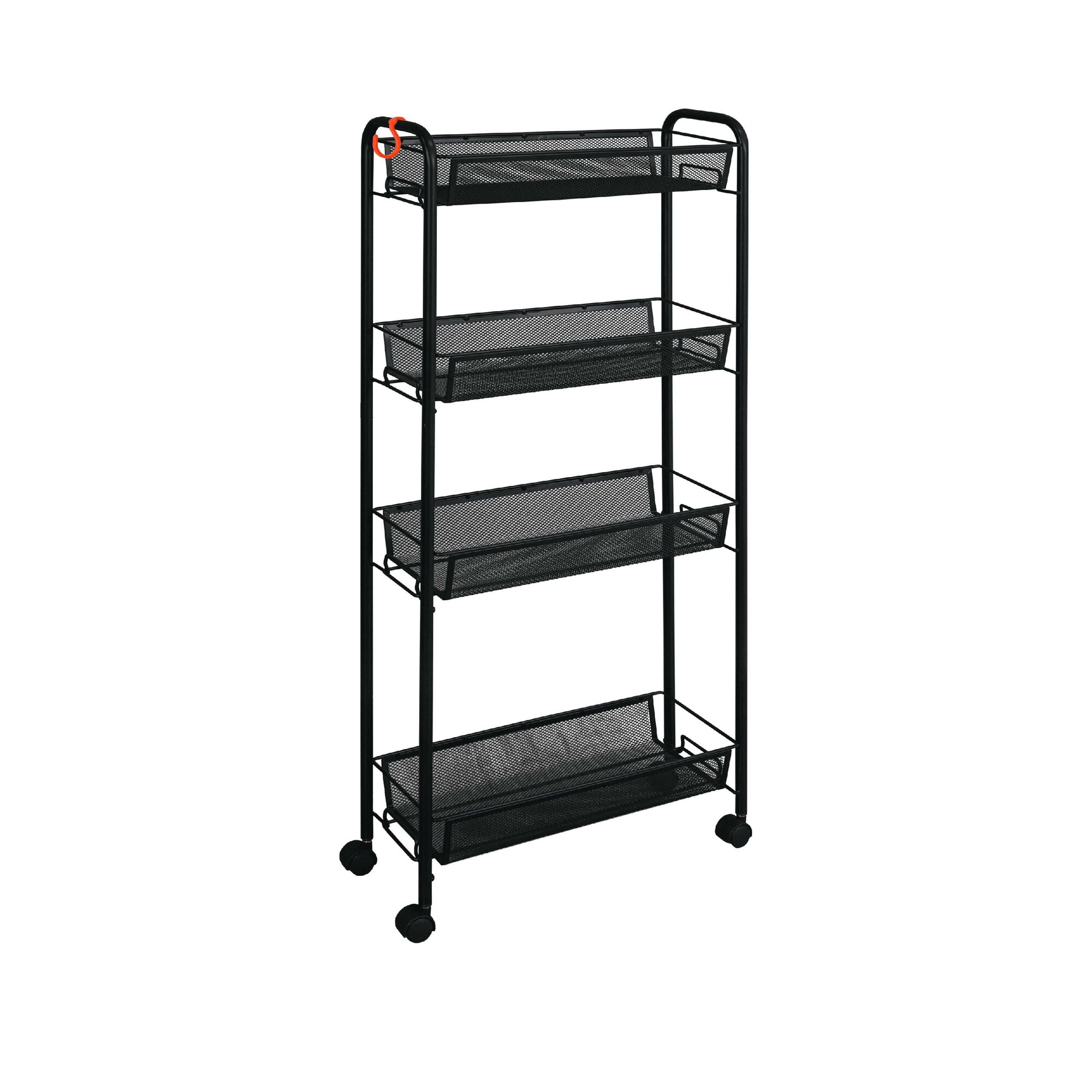 Этажерка 4-Х полочная ладья 14К черная 44*17*98.5СМ соликамск