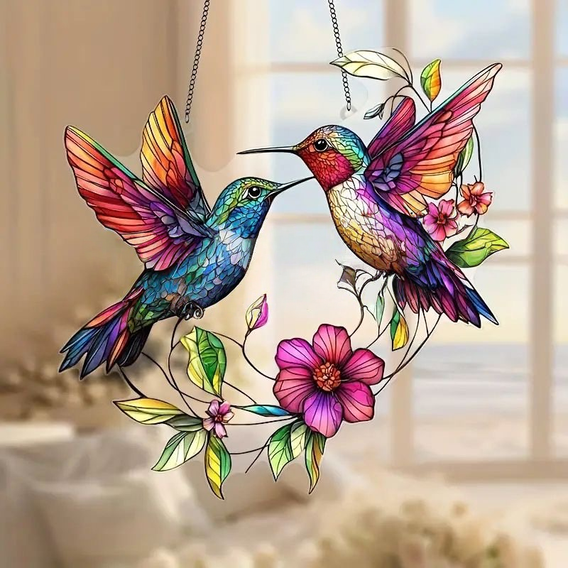 Декор для штор, роспись, подвеска в виде птицы, домашний декор, 3 птиц