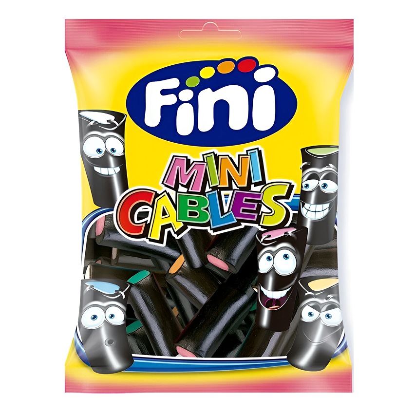 Fini Mini Cables мармелад Ассорти лакрица мини кабели 90 гр