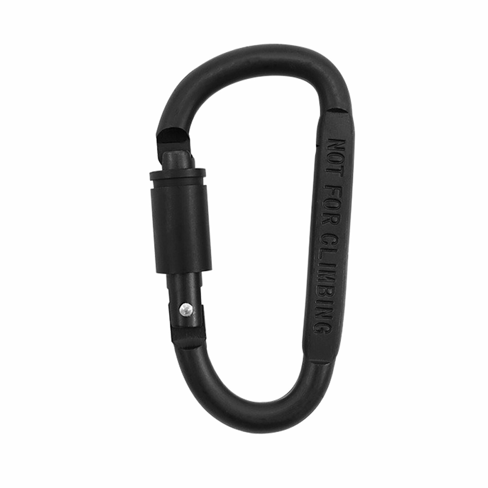 Карабин для альпинизма D-ring с винтовой крышкой быстрого крепления из цветного алюминиевого сплава, 8 см, кольцо D-образное