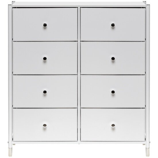 Комод Импэкс Мебель Leset Нирита/Хайди, 8 ящиков, Белый