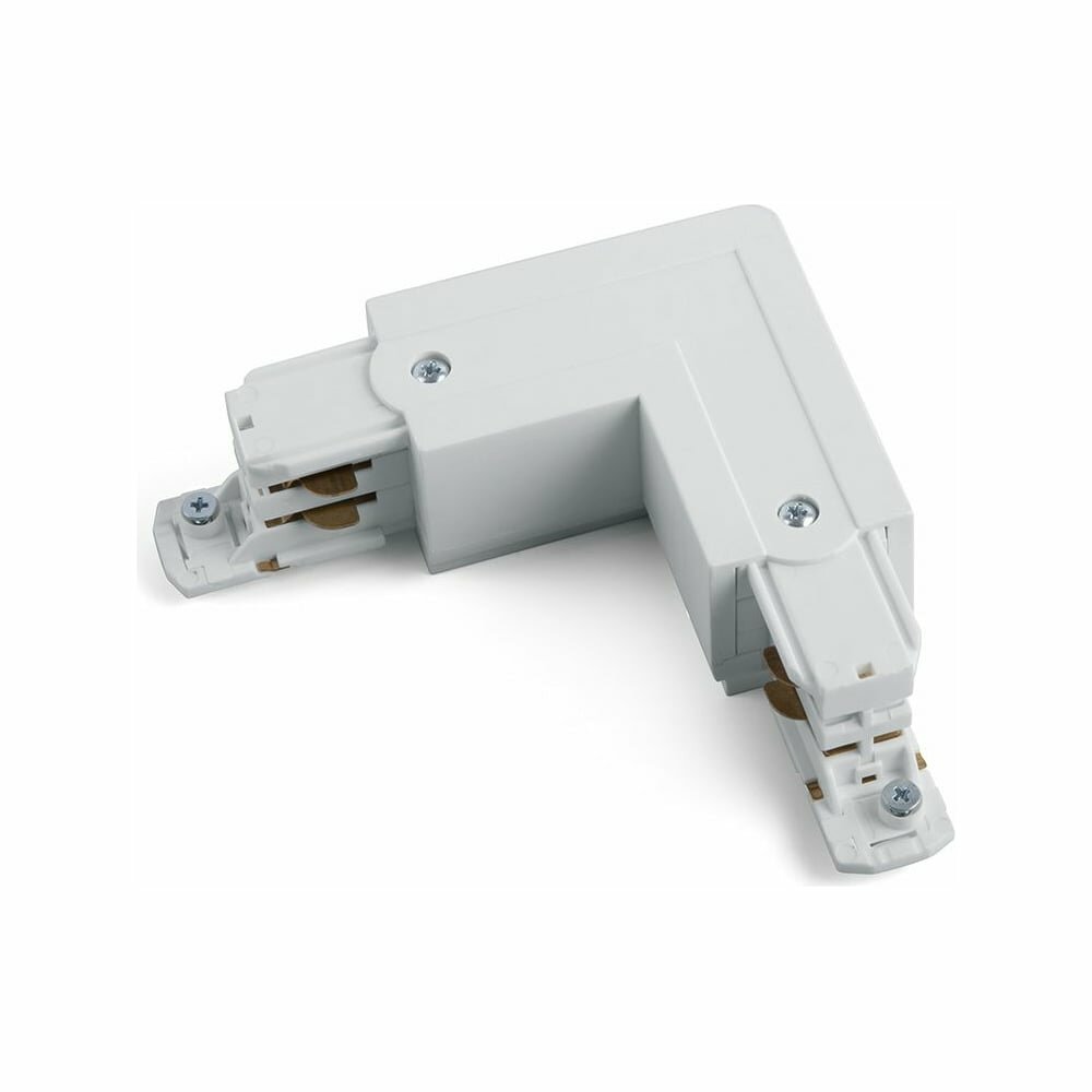 Коннектор левый FERON PRO-0435, белый, L-соединение 41080