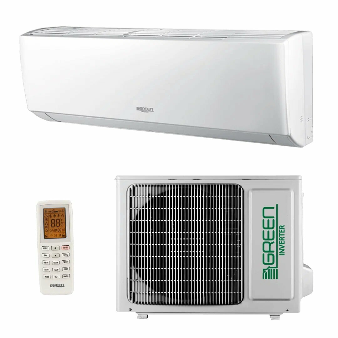 Сплит-система GREEN TSI-07HRIY2/TSO-07HRIY2, инверторное управление, площадь 20м²