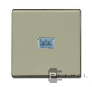 Выключатель ABB одноклавишный с подсветкой пластмасса шампань