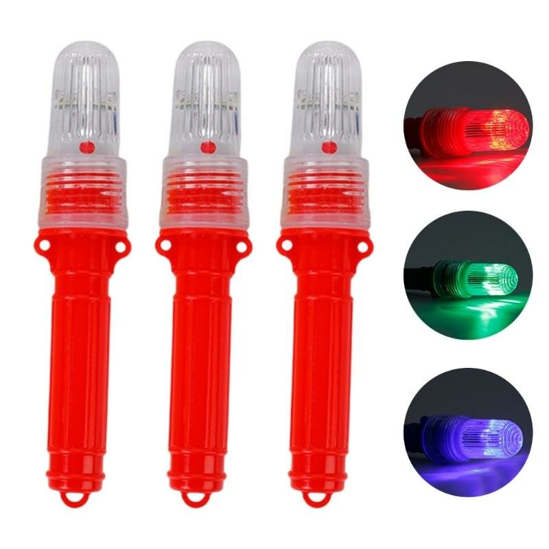Световой сигнал для рыболовной сети, 3 шт, Red green blue