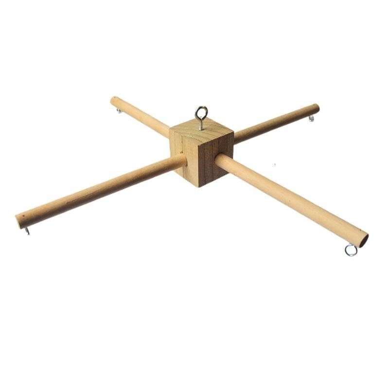 Детская подвеска для кроватки с деревянной рамой и крючком, Блок А