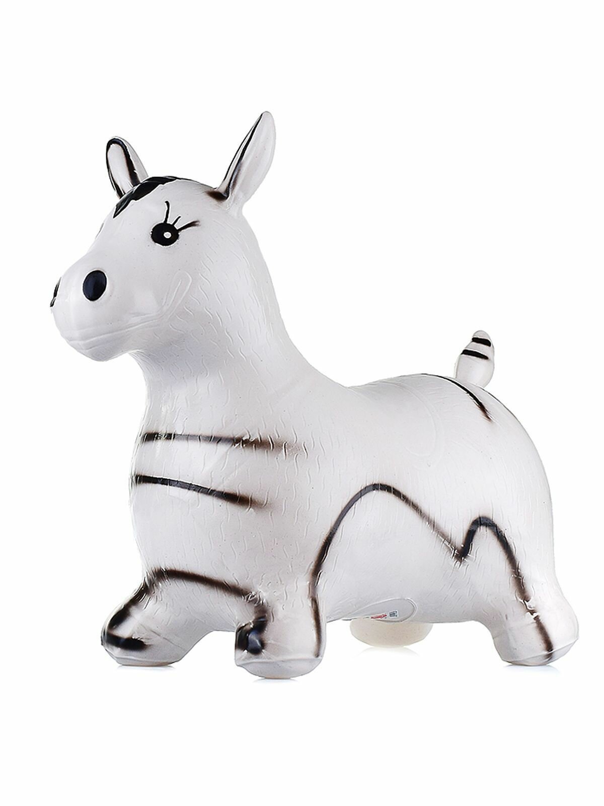 Прыгун Ослик белый с черными полосками