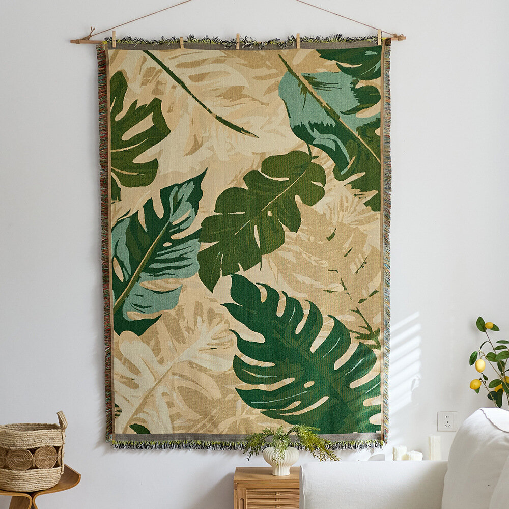 Винтажная ткань с изображением звезд, луны и облаков, стиль искусства, тканевая подвесная картина, декор для стен, фоновая ткань, хлопковая пряжа, таселевая гобелен