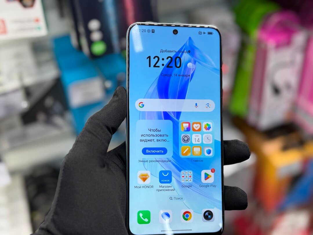 Смартфон HONOR 90 Lite 8/256 ГБ RU, Dual nano SIM, небесно голубой Б/У Уценка