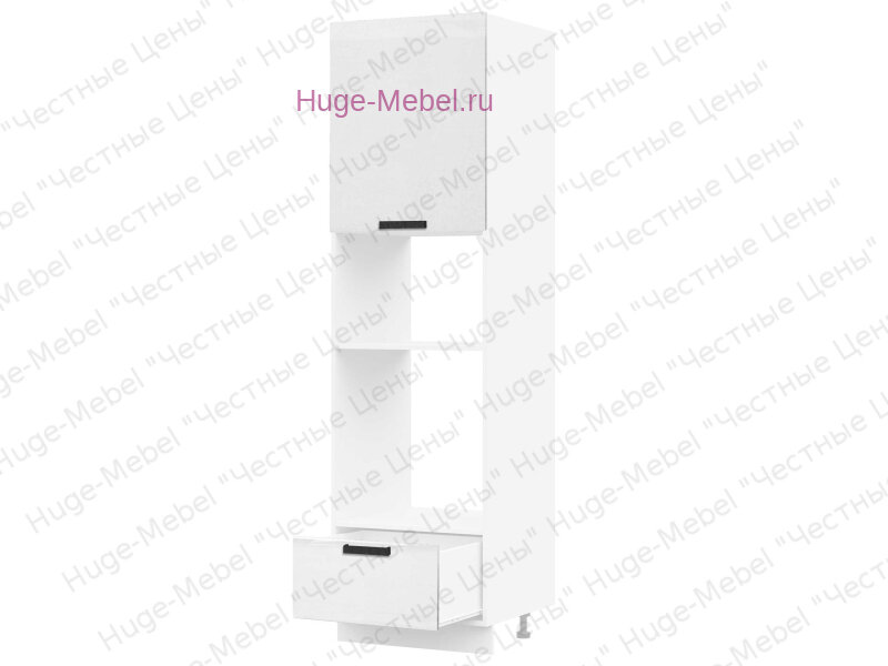 Кухонный фасад Ф-115 белый бриллиант (Пасаденна) Huge Mebel . Ширина 596 Высота 1028. Кухонные фасады