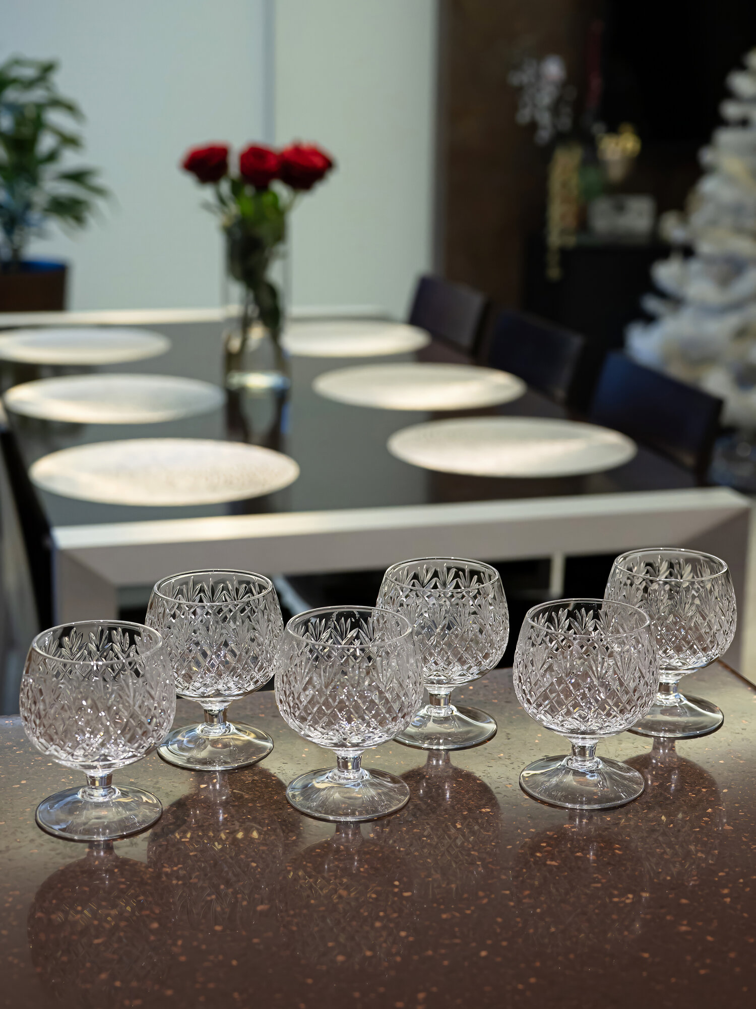 Хрустальный бокалы для бренди / коньяка / виски, объем 300 мл, набор 6 шт, Неман 900/300, 5290/300гр